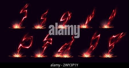 impact vfx set cartoon vector illustration Stock Vector Image & Art - Alamy