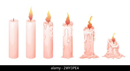 Candle Animation sequence, Loop animation Sprite sheet Stock Vector ...