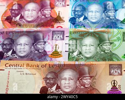 Lesotho money - loti a business background Stock Photo - Alamy