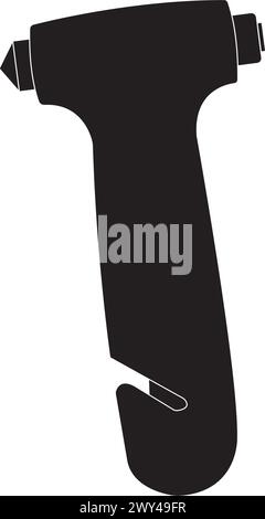 Emergency Hammer Break Glass Window Shatter Escape Exit Black White ...