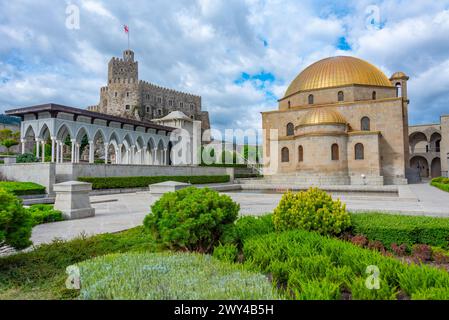 Lomsia castle and Sultan Ahmad Mosque at the Akhaltsikhe (Rabati ...