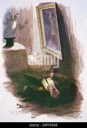 The portrait of Dorian Gray. Illustration for the novel "The Portrait ...