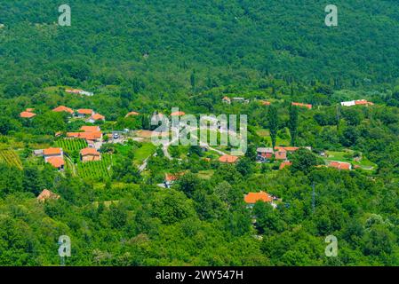 Aerial view of Virpazar village in Montenegro Stock Photo - Alamy