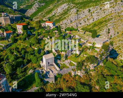 Aerial view of ruins of Stari Bar in Montenegro Stock Photo - Alamy