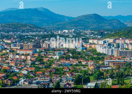 Aerial view of downtown Podgorica in Montenegro Stock Photo - Alamy