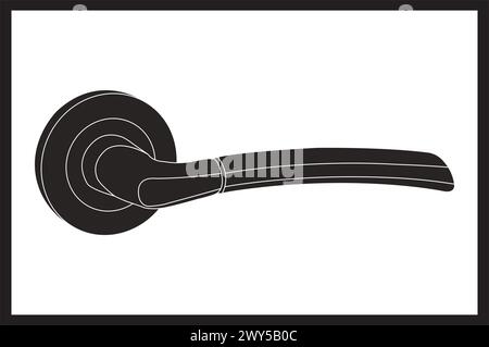 Minimalist door handle logo vector simple design Stock Vector Image ...