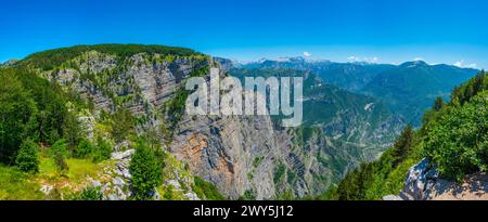 Grlo Sokolovo viewpoint over border between Montenegro and Albania ...