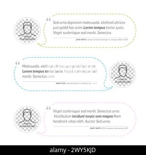 Simple light minimalistic testimonial review section layout template ...