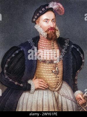 Print of Henry Grey, Duke of Suffolk, from a painting by Gheeroedts ...