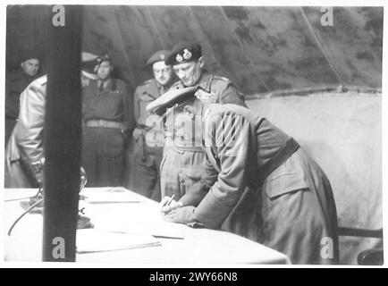 GERMANS CAPITULATE ON BRITISH FRONT - SURRENDER TERMS ARE SIGNED ...