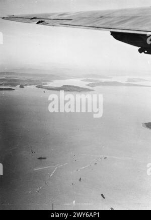 Burma Campaign, 1941-1945. An aerial reconnaissance photo shows the ...