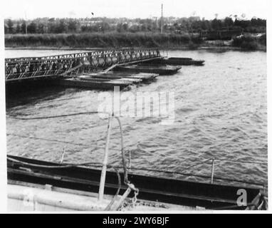 ROYAL ENGINEERS CONSTRUCT A BAILEY BRIDGE - Brigadier D. Campbell, DSO ...