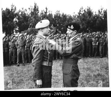 FIELD MARSHAL MONTGOMERY DECORATES MEN OF THE 15TH (SCOTTISH) DIV ...