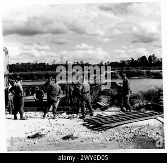 ROYAL ENGINEERS CONSTRUCT A BAILEY BRIDGE - Brigadier D. Campbell, DSO ...