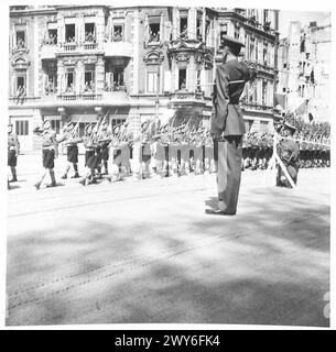 General Horrocks takes the salute during a victory parade of the 51st ...