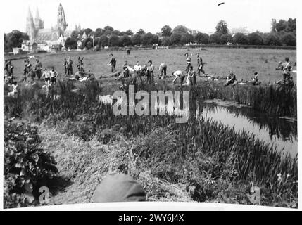 WASH DAY FOR OUR TROOPS IN NORMANDY - Men of a Reinforcement Holding ...
