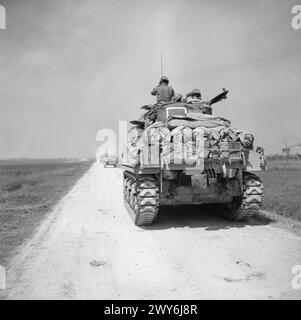 The British Army in Italy 1945 Sherman tanks advance, 11 April 1945 ...