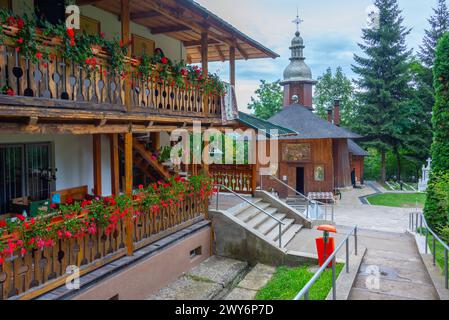 Sihla monastery during a cloudy day in Romania Stock Photo - Alamy