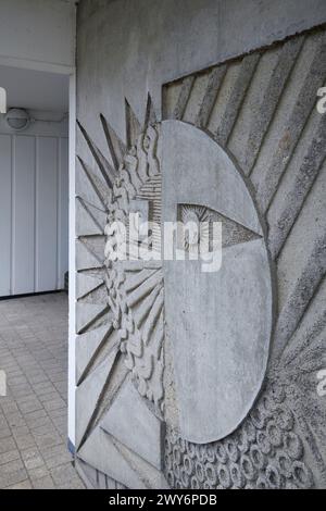 William Mitchell Murals, Winstanley Estate, London Stock Photo - Alamy