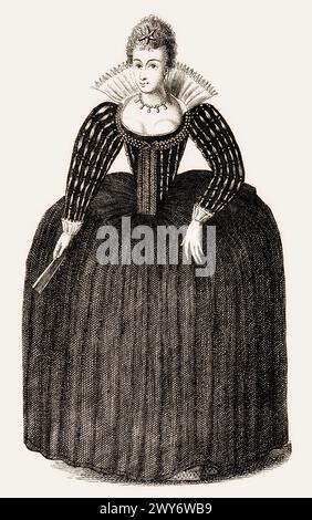 Margaret of Valois, La Reine Margot, Queen of France, 1553 – 1615 Stock ...