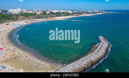Summer day at Playa Aloha in Constanta, Romania Stock Photo - Alamy