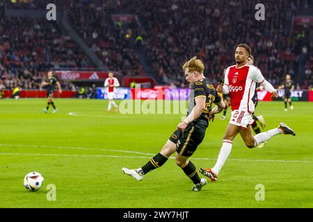 AMSTERDAM - Oliver Edvardsen of Ajax during the Dutch Eredivisie match ...