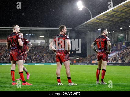 Leigh Leopards' Frankie Halton during the Betfred Super League match at ...