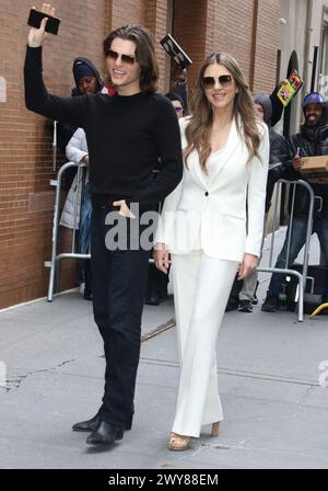 April 04, 2024 Damian Hurley and Elizabeth Hurley on The View to talk ...