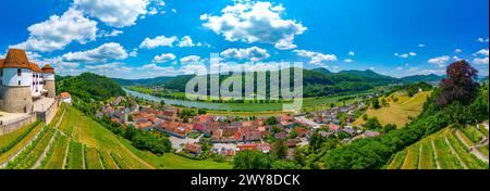 Aerial view of Sevnica village in Slovenia Stock Photo - Alamy