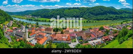 Aerial view of Sevnica village in Slovenia Stock Photo - Alamy