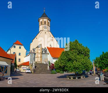 Basilica of the Virgin of Mercy at Ptujska Gora in Slovenia Stock Photo ...
