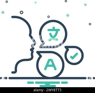Icon for pronunciation, dialect Stock Vector Image & Art - Alamy