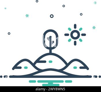 Icon for plains, grassland Stock Vector Image & Art - Alamy