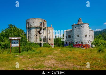 Bistrik tower at Bosnian capital Sarajevo Stock Photo - Alamy