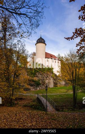 Rabenstein Castle, the smallest medieval castle in Saxony, is located ...
