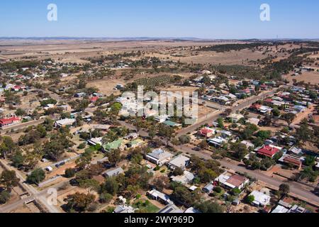 Aerial of Peterbrough in South Australia Stock Photo - Alamy