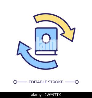 Book circulation RGB color icon Stock Vector Image & Art - Alamy