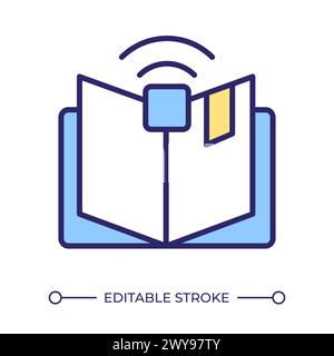 Book GPS tracking RGB color icon Stock Vector Image & Art - Alamy