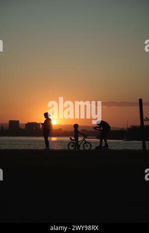 Boat standing on the river against green forest in the background ...