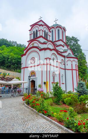Tuman, Serbia, July 26, 2023: Tuman monastery in Serbia during a day ...