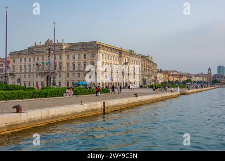 Trieste, Italy, 21 June 2023: Waterfront of Italian city Trieste Stock ...