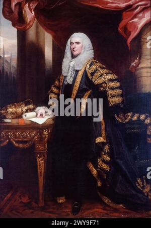 A portrait of Henry Addington, the British Prime Minister, painted by ...