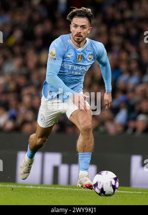 Manchester, UK. 3rd Apr, 2024. Phil Foden of Manchester City leaps up ...