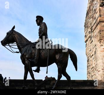 Statue of General Haig on horseback in Whitehall, London, England, UK ...