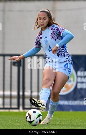 Martina Fernandez (2) of Spain pictured during a female soccer game ...