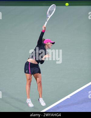 Polish tennis player Iga Swiatek in action at the French Open 2025 ...