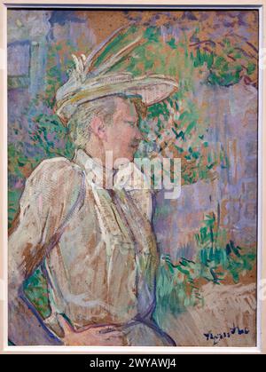 "The dancer Gabrielle", 1890, Henri de Toulouse-Lautrec Stock Photo - Alamy