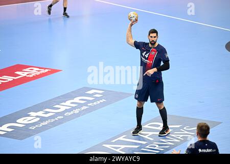 Paris, France. 04th Apr, 2024. Nikola Karabatic during the EHF ...