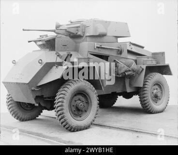 A Humber Mk II armoured car and crew of 'B' Squadron, 11th Hussars ...