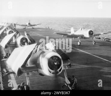 Flight Deck operations onboard Royal Navy Aircraft Carrier HMS ...